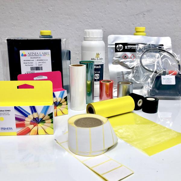 Inks and Consumables for Industrial Marking - Yellow & Yellow